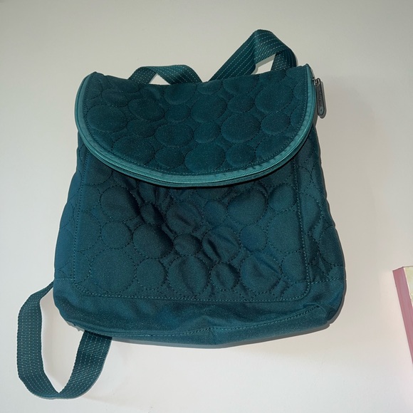 thirty-one | Bags | Thirtyone Teal Quilted Backpack With Curved Flap ...